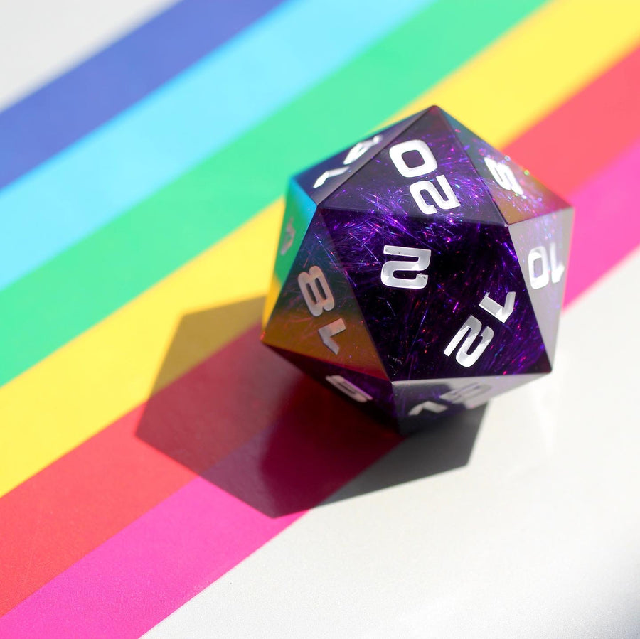 Holographic Fiber 34mm D20 Chonk – Aether Objects