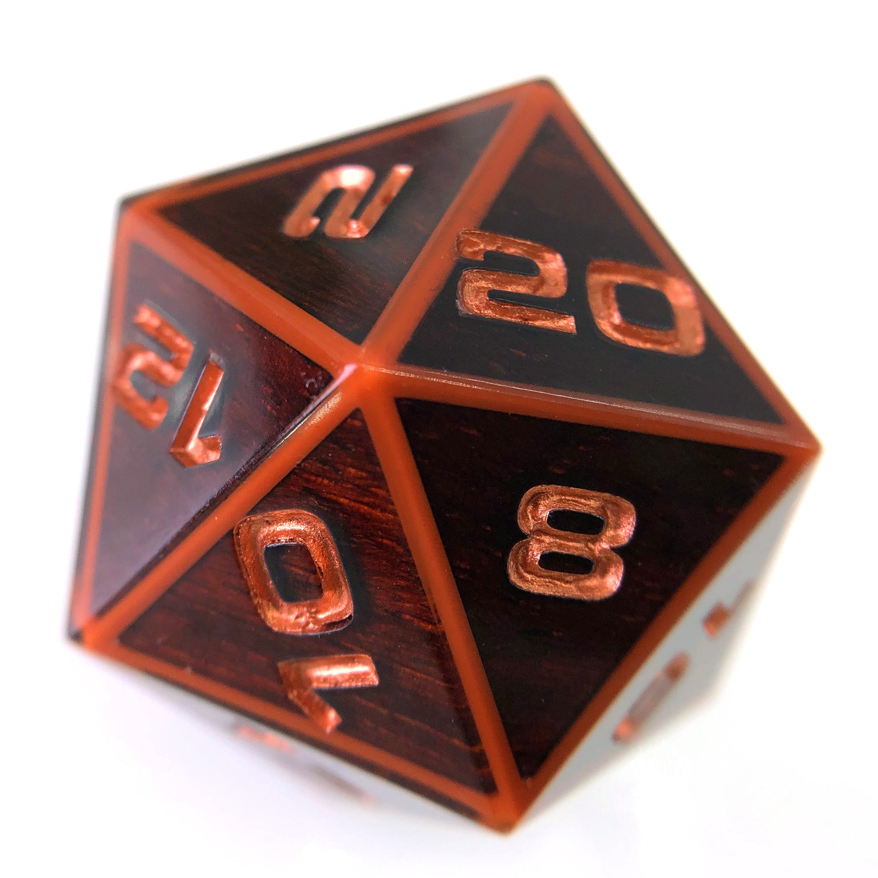 Padauk 34mm D20 Chonk – Aether Objects